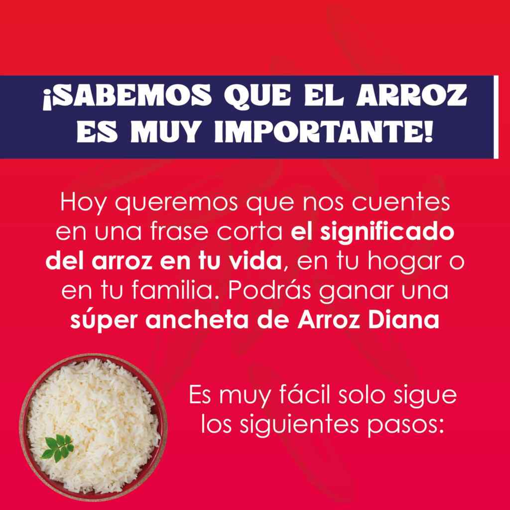 Concurso Arroz Diana: Gana una ancheta de productos - Cazaofertas Colombia
