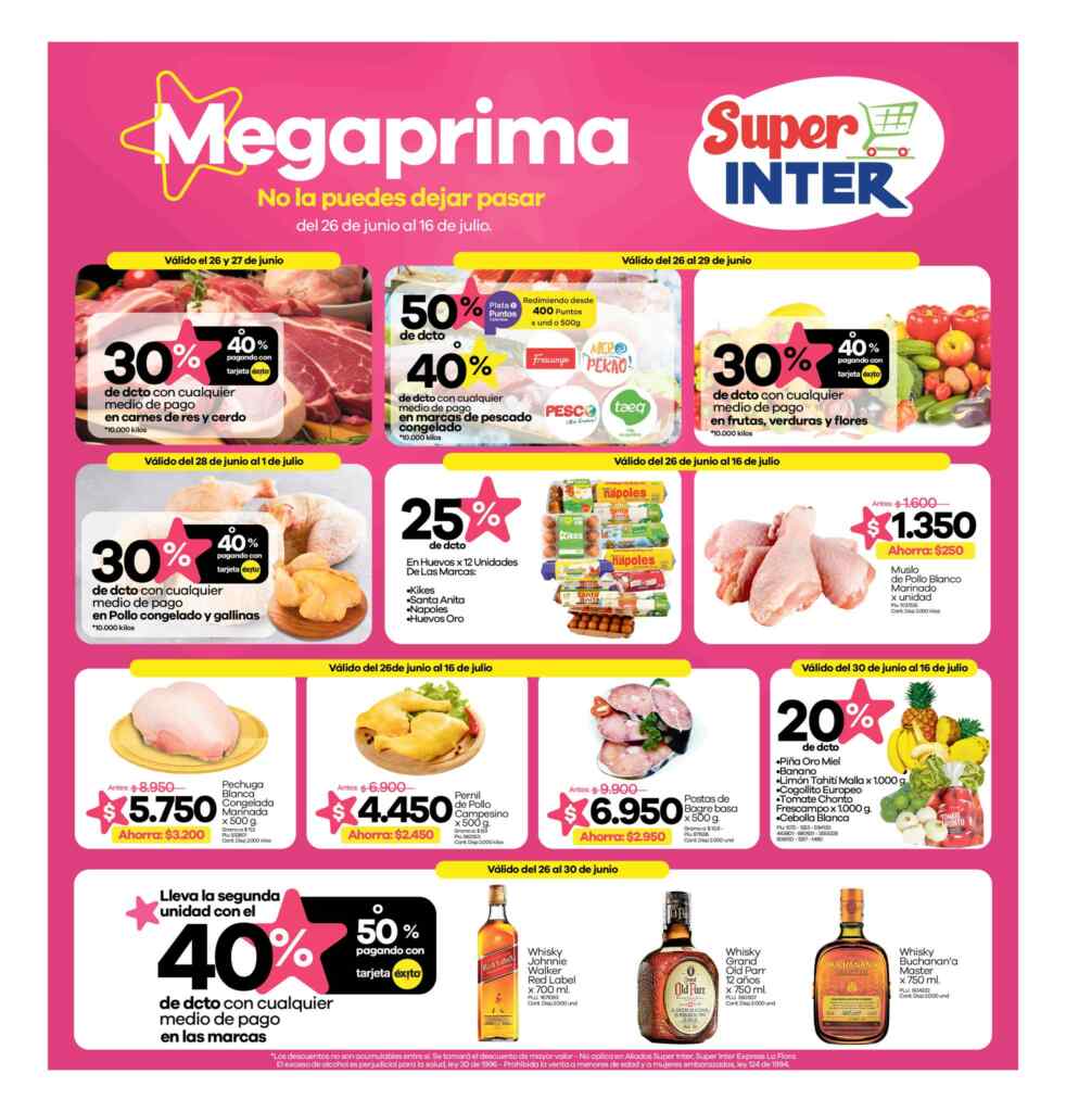 Catálogo Super Inter Mega Prima 26 de junio al 16 de julio 2024 - Cazaofertas Colombia