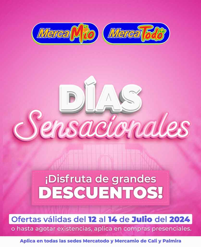 Catálogo Mercamío y Mercatodo Días Sensacionales 12 al 14 de julio 2024 ...