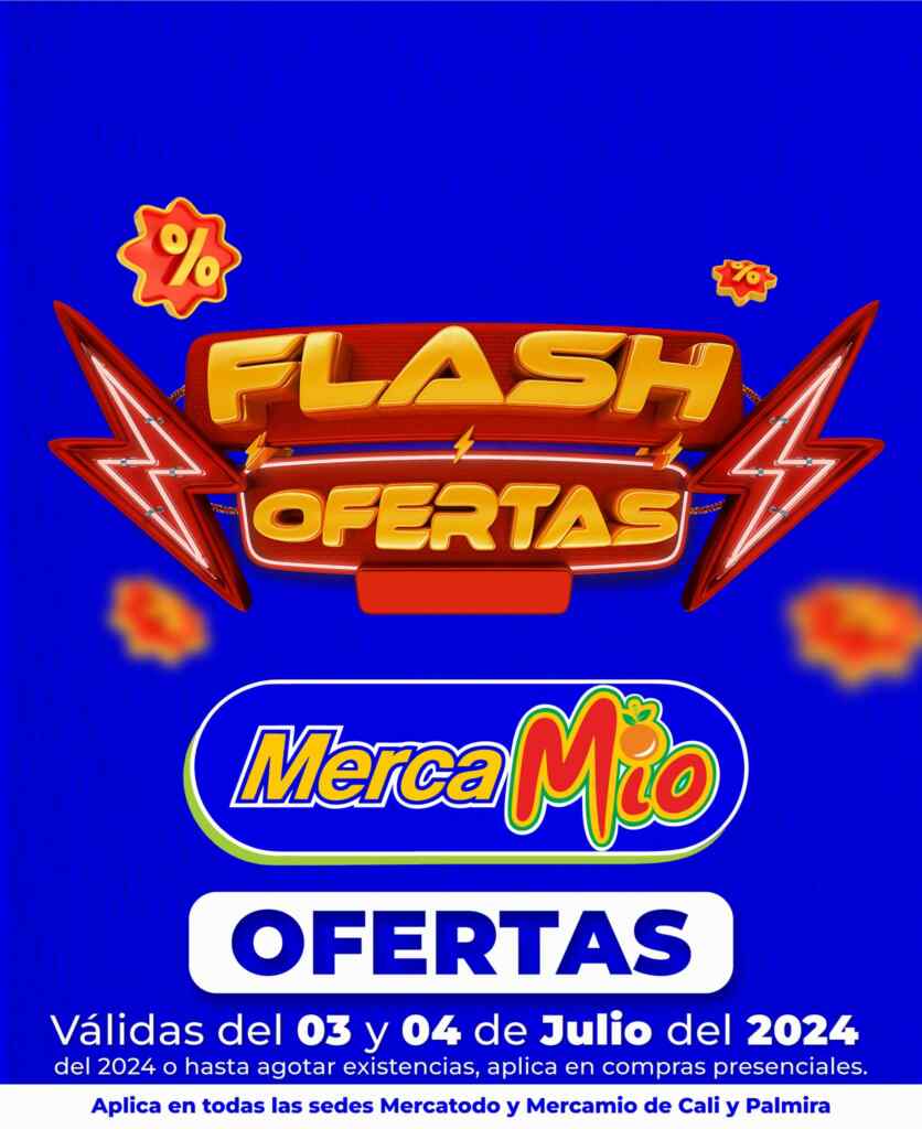 Ofertas Flash Mercamío y Mercatodo 3 y 4 de julio 2024 - Cazaofertas Colombia
