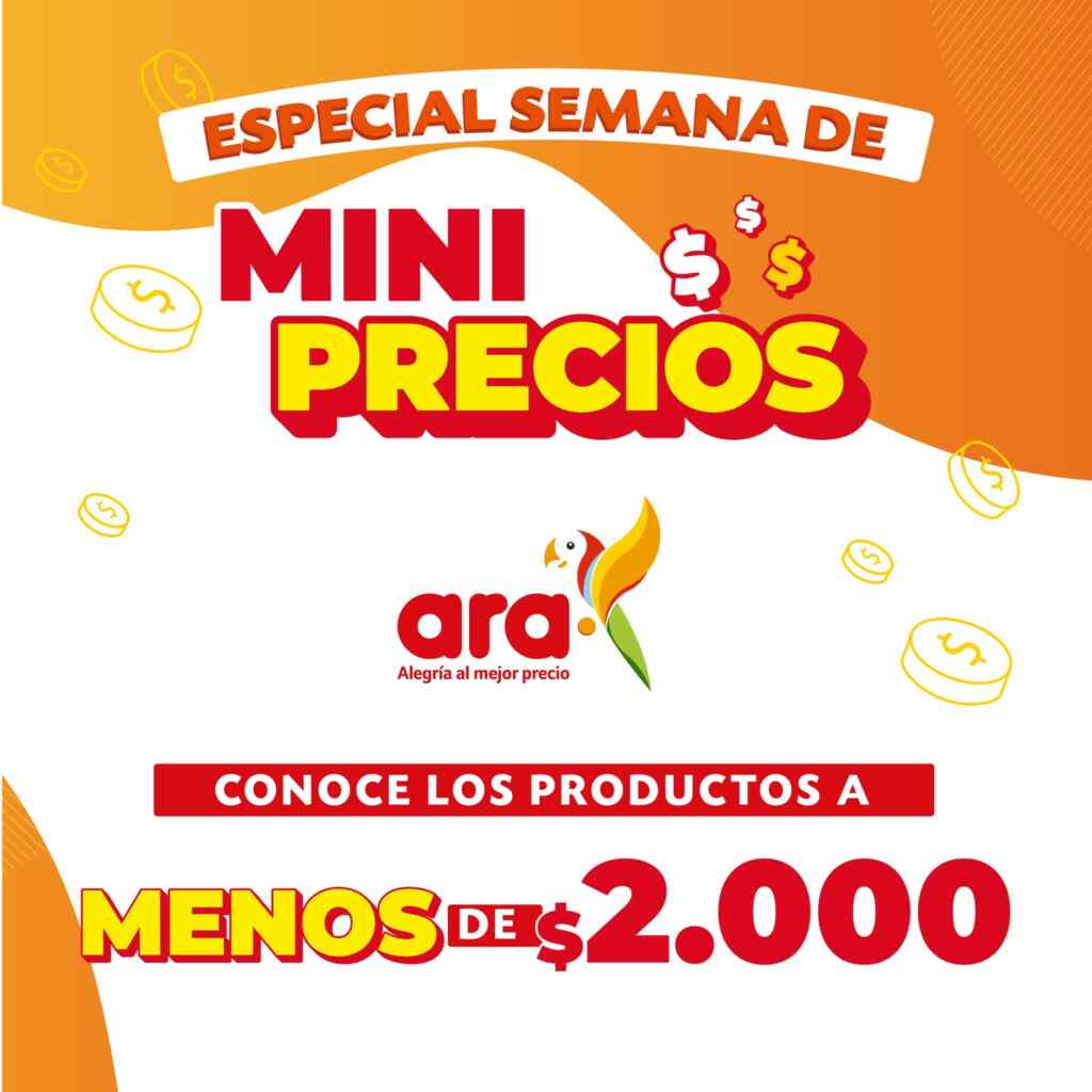 Ofertas Mini Precios Tendas Ara válidas al 14 de agosto 2024 - Cazaofertas Colombia